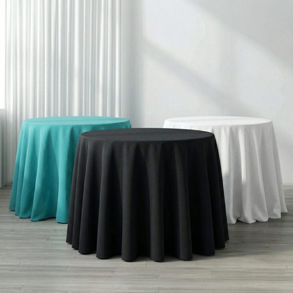 Premium Round Tablecloths – Professional Event Linens in Every Color ...
